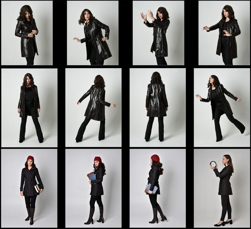 Leather coat - Stock model reference pack – Faestock